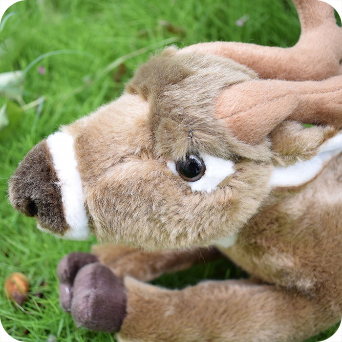 White-Tailed Buck Plush, Deer Stuffed Animal, Reindeer Plush Toy